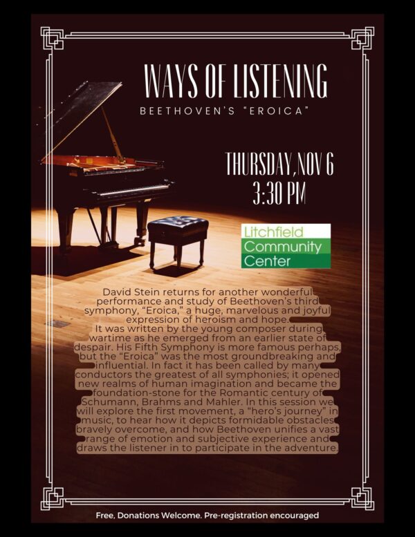 Beethoven’s “Eroica” by David Stein – Litchfield Community Center