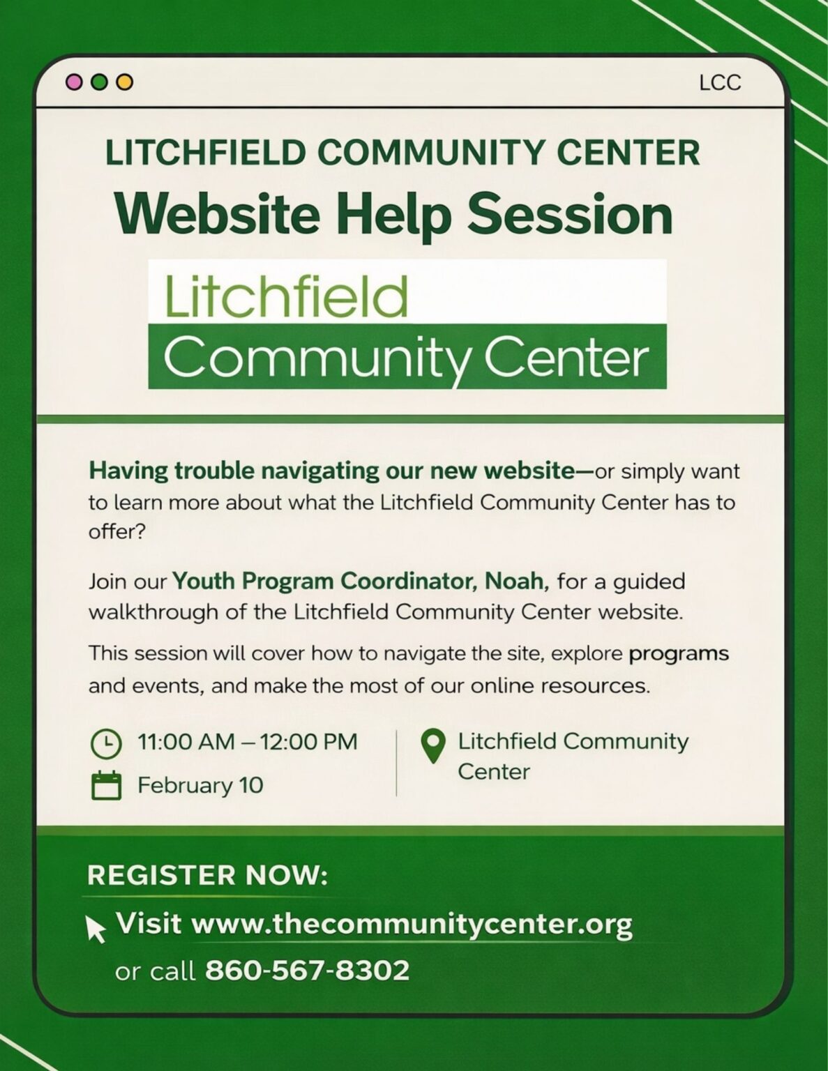 Events for February 2026 – Litchfield Community Center
